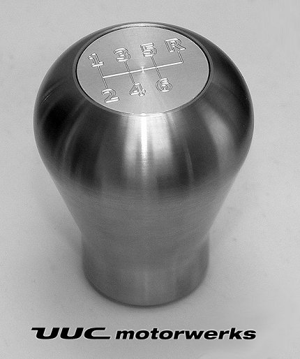HAd a custom T-304 stainless steel heavy shift knob made by UUC motorwerks. AWESOME ...
